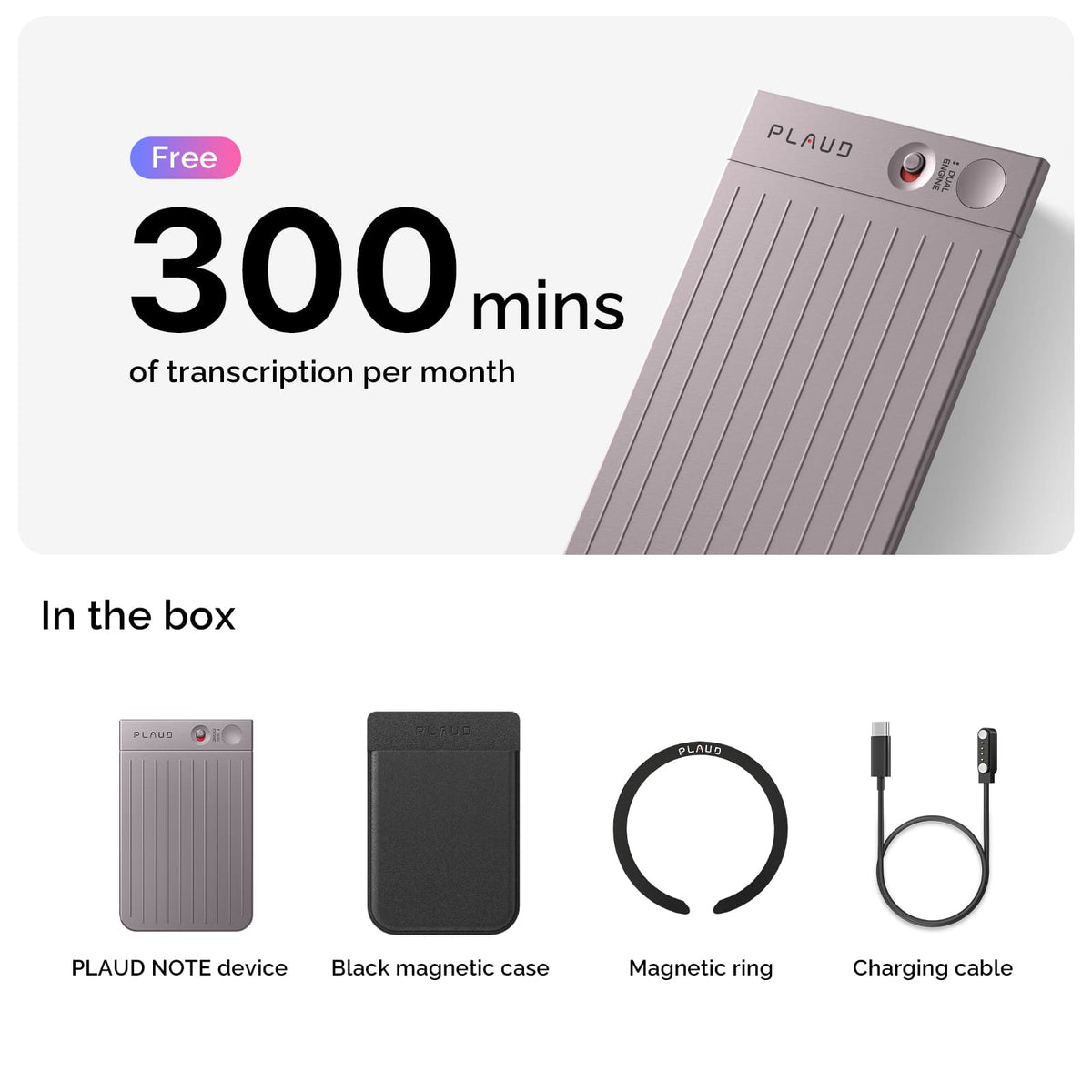 PLAUD NOTE | AI Voice Recorder (Black Magnetic Case Included) - Plaud UK